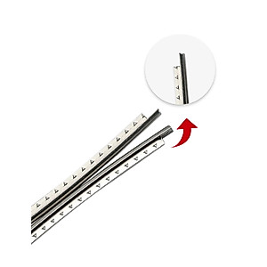 Holmer Guitar Fret Wires 2.9mm 24 Frets Stainless Steel Fretwire Compatible with Fender Electric Guitar Bass Guitar Fingerboard Replacement. Chrome