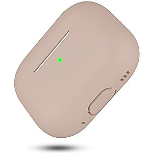 ATUAT AirPods Pro 2nd Generation Case Cover(2022), Protective Soft Silicone Skin Accessories for Men Women Boys Girls for Apple AirPods Pro Gen 2, Front LED Visible-Tan Brown