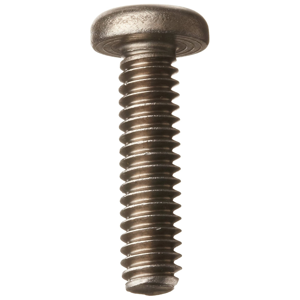Small Parts Stainless Steel Machine Screw, Plain Finish, Pan Head, Drilled Spanner Drive, 1" Length, #8-32 Threads (Pack of 50)