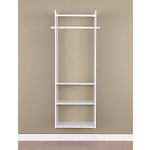 Easy Track Hanging Tower Kit Closet Storage, 72 inch, White