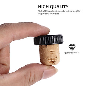 Hemoton 12pcs Cork Wedding Decor Wine Bottle Supplies Kitchen Beverage Stopper Red Wine Plug Bottle Plug Wine Bottle Stoppers Beverage Bottle Stopper Wood Straight Mouth Wine Bottle Cap