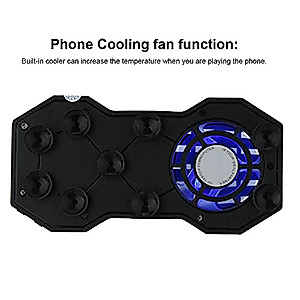 BTIHCEUOT Cellphone, Phone Holder Function Power Bank Function Cellphone Cooling Fan Firmly Absorb Phone Cooling Fan Functio for All 4-6 Popularity(black)