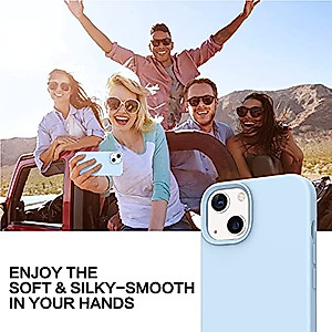 BENTOBEN iPhone 13 Mini Case, iPhone 13 Mini Phone Case, Slim Fit Liquid Silicone Soft Gel Rubber Anti-Scratch Shockproof Phone Cover with Microfiber Lining for iPhone 13 Mini 5.4" 2021, Lilac