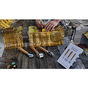 ITEQ Car Sound Deadening Roller Sound Proof Insulation Tool for Auto Noise Roller Car Sound Deadener Application Installation Tool Rolling Wheel Interior Accessories