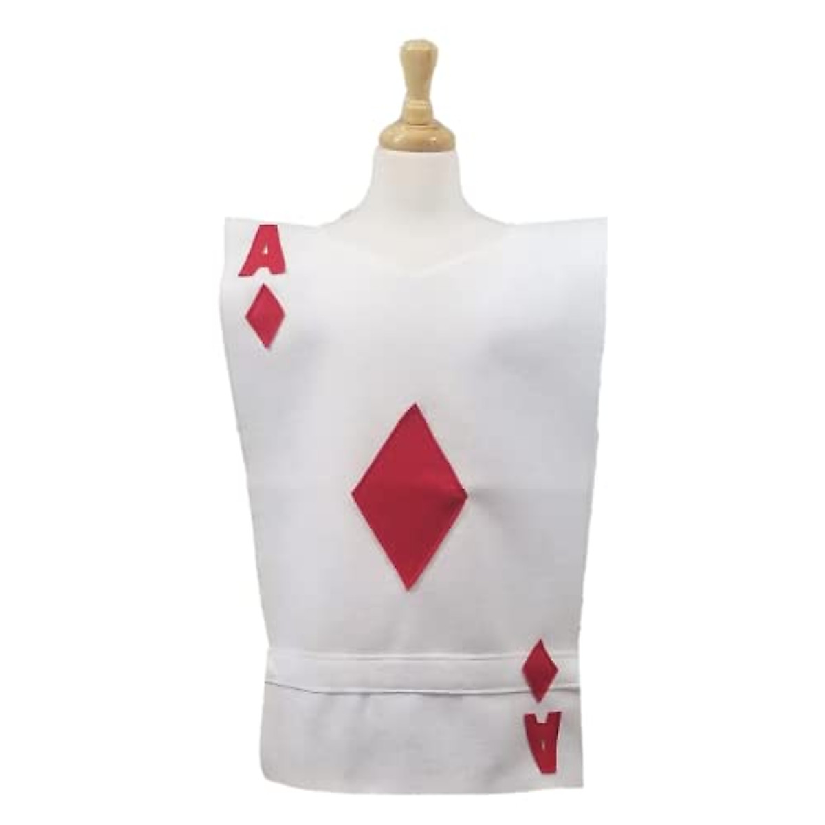 Ace Playing Card Costume Tunic (Hearts, Spades, Clubs or Diamonds) Alice in Wonderland/Card Soldier - Baby, Toddler, Kids, Teen, Adult and Plus Sizes Available (Kids 4-9y)