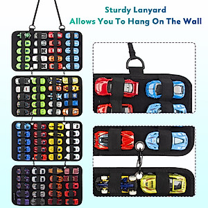 KISLANE Hanging Display Case for Hot Wheels, Storage Compatible with Hot Wheels Toy Car Hanging Storage Organizer Fit for 80 Hotwheels Cars, Matchbox Car, Kids Toy Car Hanging Over The Wall