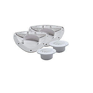 Class A Customs | RV ATV Cycle Truck Cargo Work Trailer Side Air Vents | Two Pack | White | High Tech/Arrow Design