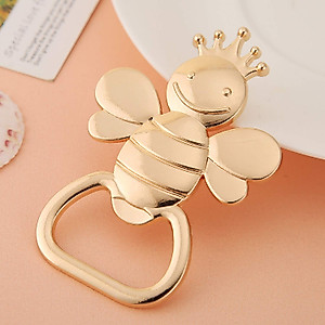 Set of 24 Beer Bottle Openers for Baby Shower Favors/Souvenirs,Bee Theme Party Favors for Baby Shower Birthday Decorations,Bumble Bee Party Favors Bee Party Supplies (24, Gold Bee)