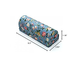 SenseYo 4 Pcs Ladies Floral Lipstick Case Holder with Mirror, Cosmetic Storage Kit Makeup Travel Cases Organizer Bag for Purse