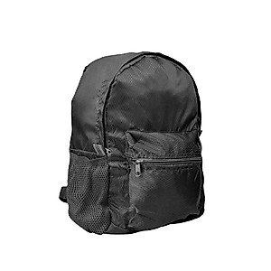 PAXLAMB 25L Backpack Packable Foldable Ultra Lightweight Water Resistant Durable Camping Travel Hiking Daypack for Men Women (Black)