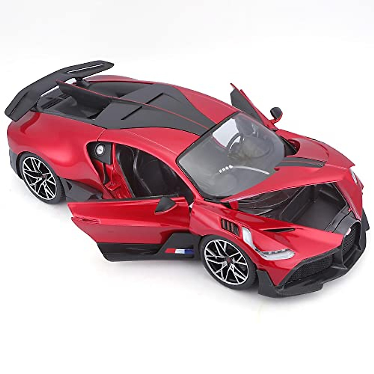 Bburago Bugatti Divo 1/18 Diecast Model Car 11045 Red, (18-11045MTRD)