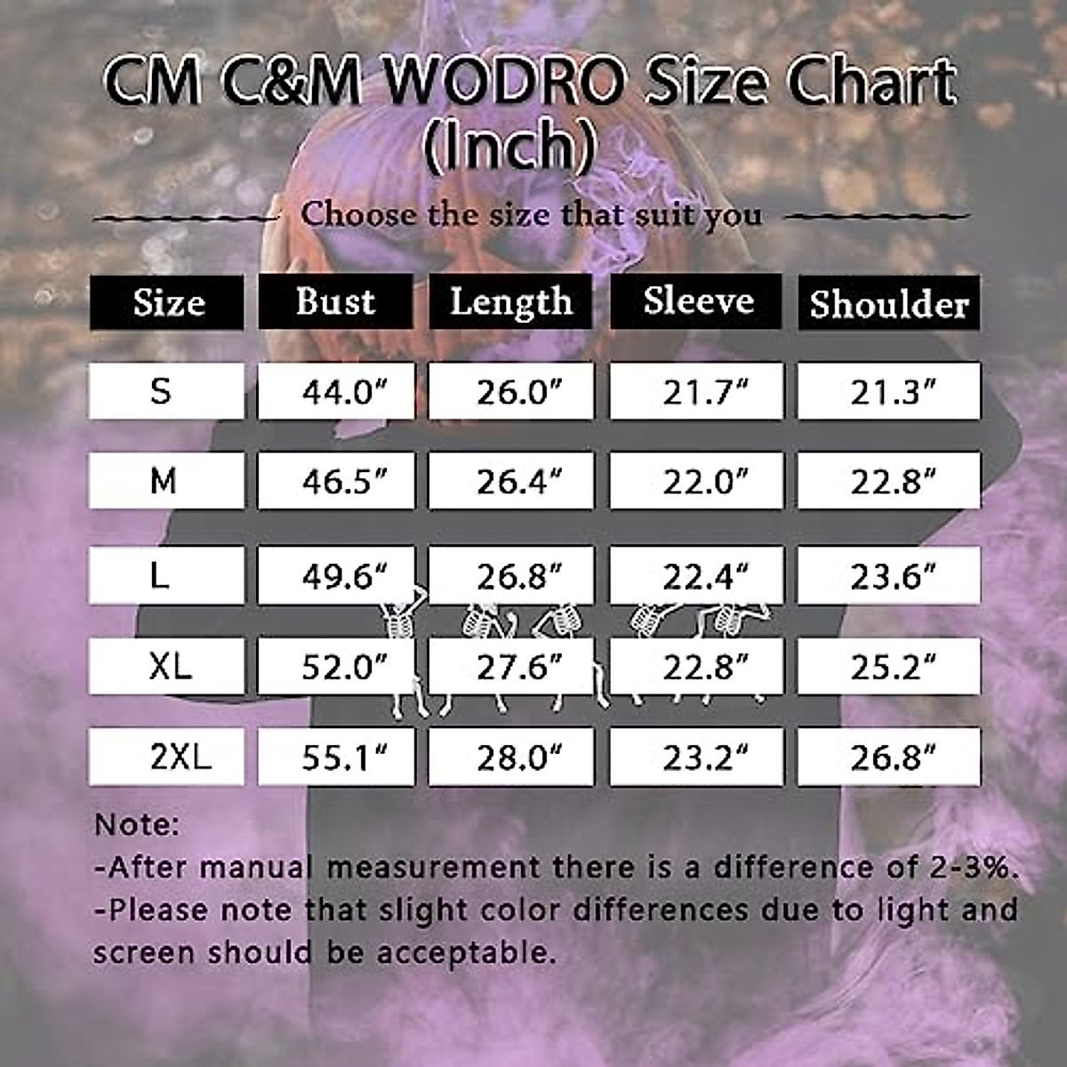 CM C&M WODRO Womens Halloween Dancing Skeleton Sweatshirts Spooky Season Crewneck Shirt Long Sleeve Horror Skull Pullover Top Black