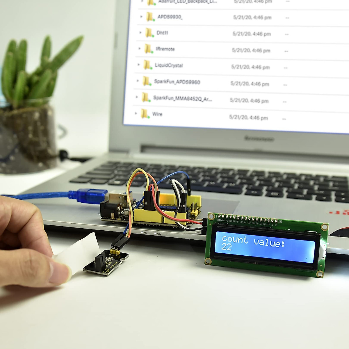 KEYESTUDIO 37 in 1 Sensor Kit 37 Sensors Modules Starter Kit for Arduino Mega R3 2560 Raspberry Pi Programming, Electronics Components STEM Education Set for Teens Adults + Tutorial