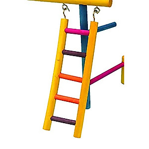 Penn-Plax Bird Life Wooden Playpen – Perfect for Cockatiels and Conures – Large