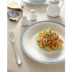 DANIALLI Modern Marettimo Hammered Silverware Set - 18/10 Stainless Steel Flatware for Elegant Dining - Dishwasher Safe Cutlery - Ideal for Home or Restaurant Use (30-Piece)