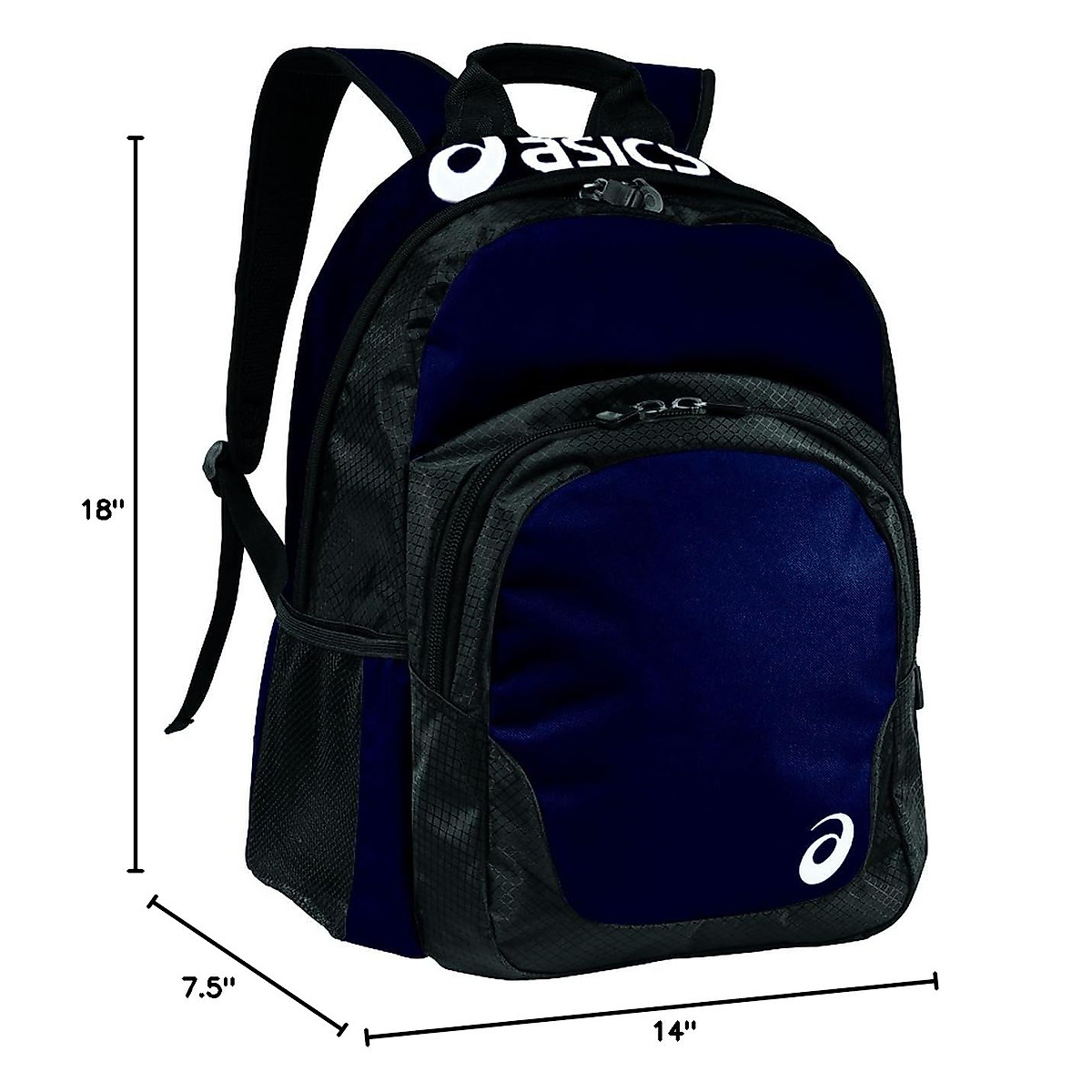 ASICS Team Backpack, Navy/Black, One Size