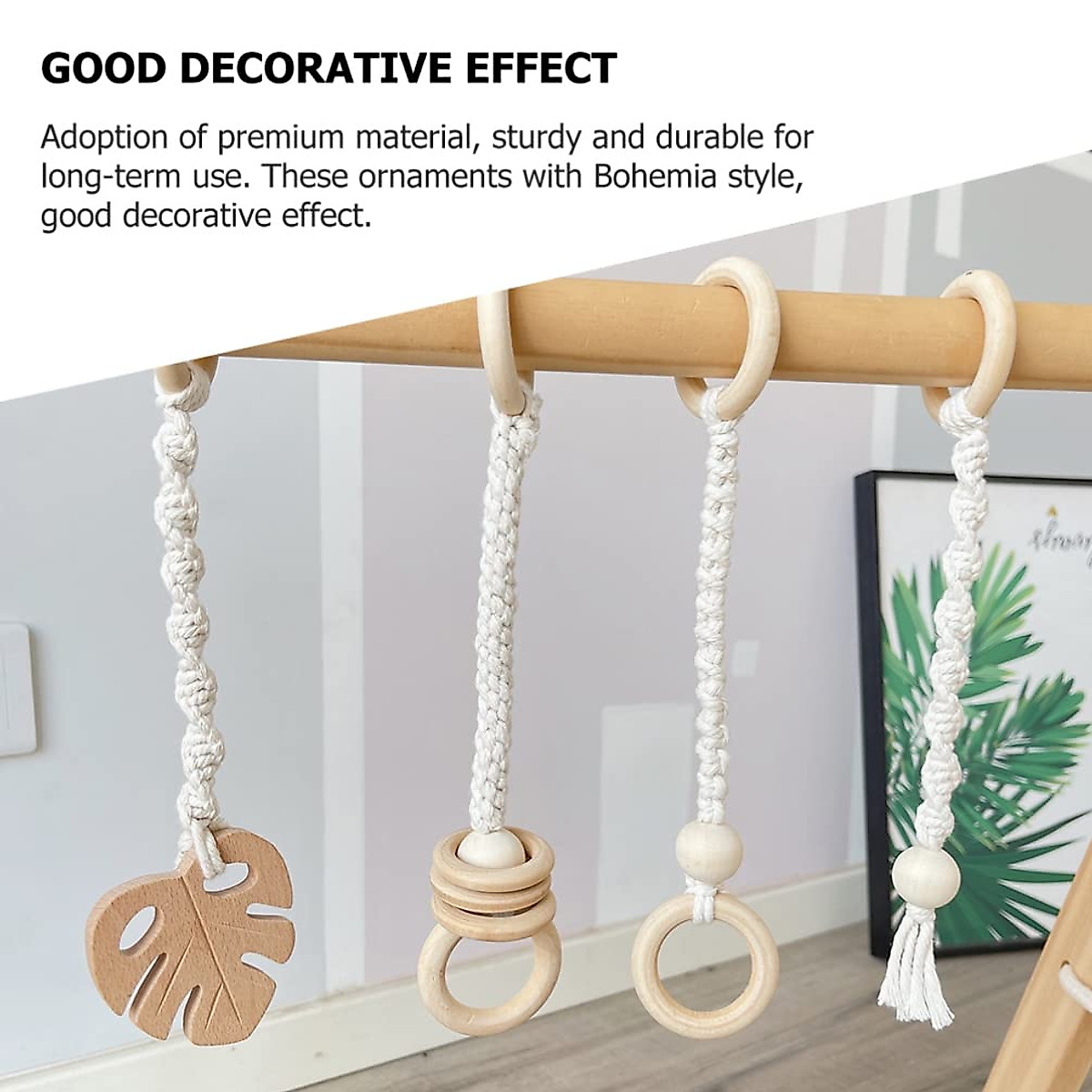 ARTIBETTER 4pcs Baby Stroller Toys Car Hanging Bell Rattles Toys Newborn Crib Toys Infant Play Music Newborn Gift Baby Girl and Boy Gym for Birthday