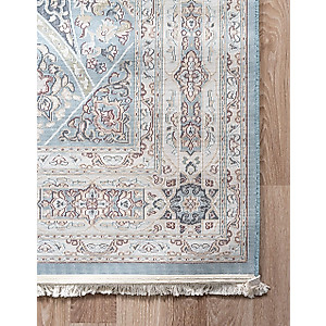 Unique Loom Narenj Collection Area Rug - Adams (10' x 13' 1" Rectangle Blue/Burgundy)