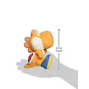 Little Buddy 1390 Super Mario All Star Collection 7" Orange Yoshi Plush