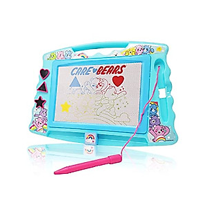 Care Bears Magnetic Drawing Board with Stylus and 3 Stamps, for Boys or Girls (Baby Blue)…