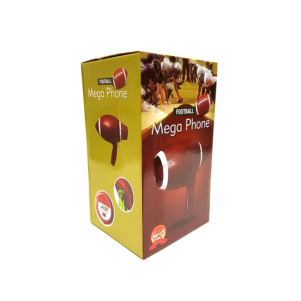 'Barwench Games' Football Shaped Megaphone with Voice, Siren and Built in Bottle Opener!