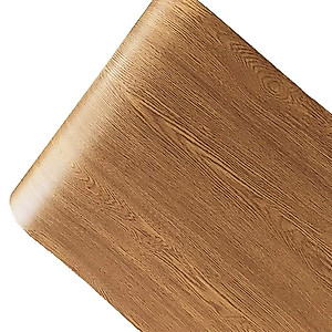Simplemuji Self-Adhesive Brown Winged Wood Grain Wallpaper Adhesive Paper Counter Top Vinyl Furniture Cabinets Wardrobe Shelf Liner 15.6inch by 79inch