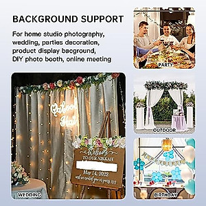 BEIYANG Backdrop Stand, 7.5 FT x 10 FT Adjustable Photography Background Support System Kit with Carrying Bag for Photo Video Studio