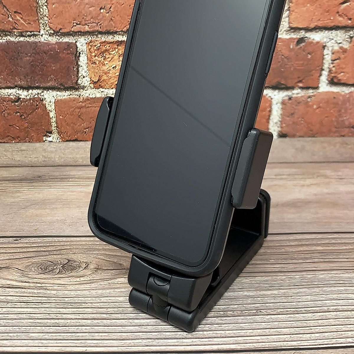 Perilogics Airplane Phone Holder Mount Universal in Flight Hands Free Viewing with Multi-Directional Dual 360 Degree Rotation (Black/Black)