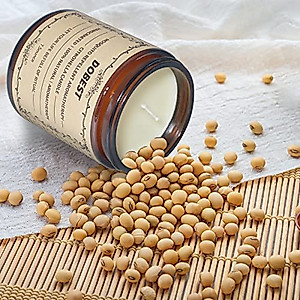 Citronella Candles All Natural Soy Candles Organic Non-Toxic Mosquito Candle Candles for Home 55-60 Hours Slow Burning Long Lasting Citronella Candles Outdoor Jar Candles 12 Ounces Total