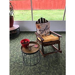 Tiita Outdoor Chair Cushions 22" x 22" Square Seat Pillows Set of 2 Throw Floor Pads for Patio Garden Furniture Chairs Office Livinh Room, Grey