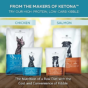 Ketona Zero Carb Chicken Liver Dog Treats - High Protein (52%), No Carb (0%), 100% Freeze Dried Chicken Liver Bites, Delicious and Healthy Treat and Training Reward