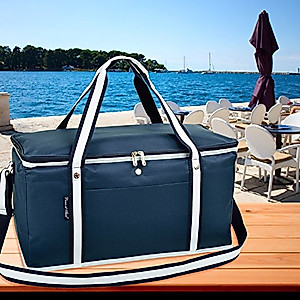 Picnic at Ascot 64 Can Capacity Semi Rigid Collapsible Leakproof Cooler- Designed & Quality Approved in the USA