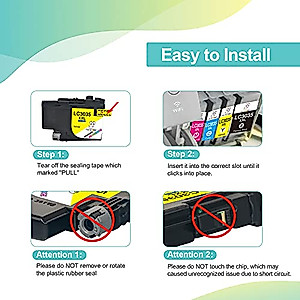 Miss Deer Compatible LC3035 Ink Cartridges Replacement for Brother 3035 3035xxl LC3035XXL Work for Brother MFC-J995DW MFC-J995DW XL MFC-J805DW MFC-J805DW XL MFC-J815DW (1BK, 1C, 1M, 1Y) 4-Pack
