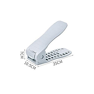 LKH 6 Pack Shoe Slots, Gray Shoe Organizer, Shoe Slots Space Saver, Over The Door Shoe Organizer, Shoe Stackers (Color : Gray)