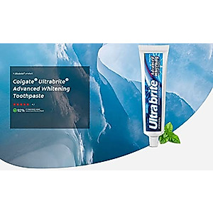 Ultra brite Advanced Whitening Toothpaste Clean Mint 6 oz (Pack of 10)