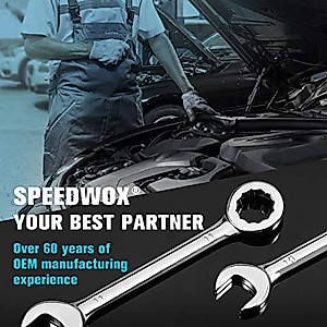 SPEEDWOX Small Wrench Set Metric Wrench Sets 10 Pcs 4-11mm Mini Combination Wrench Sets Open and Box End Wrench Set Ignition Wrenches Mini Wrench Set with Portable Storage Pouches and A Ring