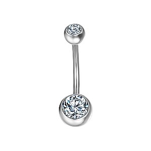 G23 Solid Titanium Belly Button Rings for Women Men Navel Rings Barbell Body Piercing Rings Jewelry