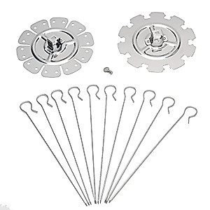 BNYTXV BBQ Steel Metal Roaster Rotisserie Skewers Needle Cage Oven Kebab Maker Grill