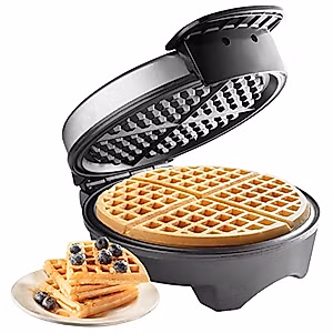 Waffle Maker by Cucina Pro - Non-Stick Waffler Iron with Adjustable Browning Control, Griddle Makes 7 Inch Thin, American Style Waffles for Breakfast, Great for Holiday Breakfast or Gift