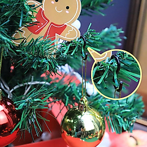 Meprotal 50pcs 1inch S Hooks, Black Mini Ornament Hooks Iron Hooks Hanger Small S Hooks for Hanging Jewelry Kitchenware Plants