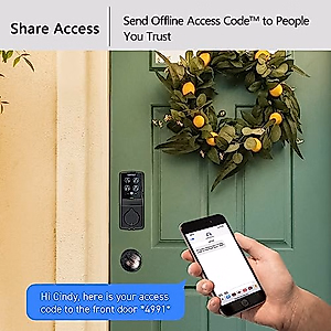 Lockly Secure Pro Deadbolt, Wi-Fi Smart Lock, Keyless Entry Door Lock, Smart Locks for Any Doors, PIN Genie® Keypad, 3D Biometric Fingerprint Sensor, Auto Lock, Rekeying Capability - Venetian Bronze