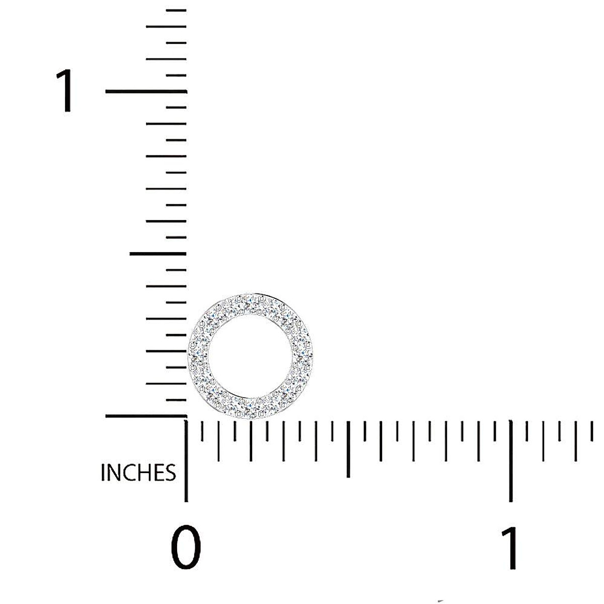 925 Sterling Silver 3/8 Carat Certified Round Diamond Stud Earring for Women | Circle