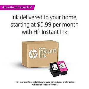 HP Tango X Smart Wireless Printer with Indigo Linen -cover – Mobile Remote Print, Scan, Copy, HP Instant Ink (3DP64A)