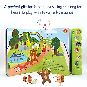 Sing Along with Jesus Christian Sound Books for Toddlers 1-3 | Musical & Religious Toddler Books | Ideal Baptism Gifts for Boys and Girls - Interactive Baby Books for 1 Year Old for Easter Baskets
