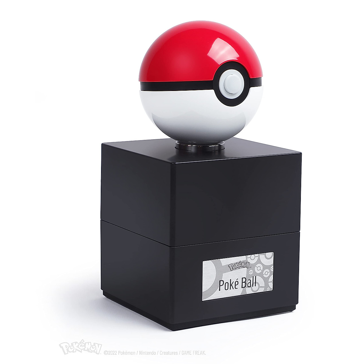 The Wand Company Pokémon Poké Ball Authentic Replicas - Realistic, Electronic, Die-Cast Poké Ball with Display Case Light Features (Original Poké Ball)