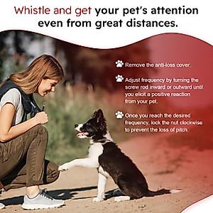 MARSDREAMS Pet Training Clicker, Whistle -Training Behaviour Aids Accessories for Puppies with Lanyard - Barking Control Device - Long Range Adjustable Frequency - Pack of 3 - Yellow (Yellow)
