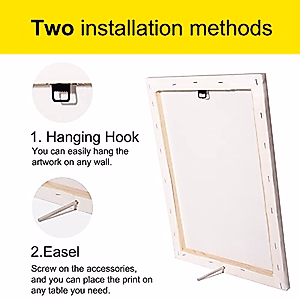 Christian Canvas Wall Art Love is Patient Love is Kind 1 Corinthians 13:4-8 Canvas Print Positive Scripture Canvas Painting Home Bedroom Wall Decor Framed Wedding Gift 12x15 Inch