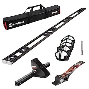 Trend Door Installation Kit, Includes The Trend 9ft AnyDoor Jig, Foot-Operated Door Lifter, Door Stand, Professional Router Bit & 5 x Dust Masks, U*H/JIG/D/B1