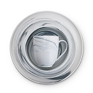 Stone Lain Brighton 16-Piece Dinnerware Set Porcelain, Gray