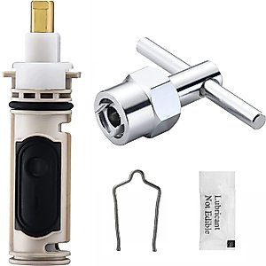 1222 Replacement Cartridge with Moen 104421 Cartridge Puller Removal Tool Retainer Clip, Compatible with Moen Posi Temp 1222B Single Handle Shower Bathtub Faucet Replacement Parts Repair Kit